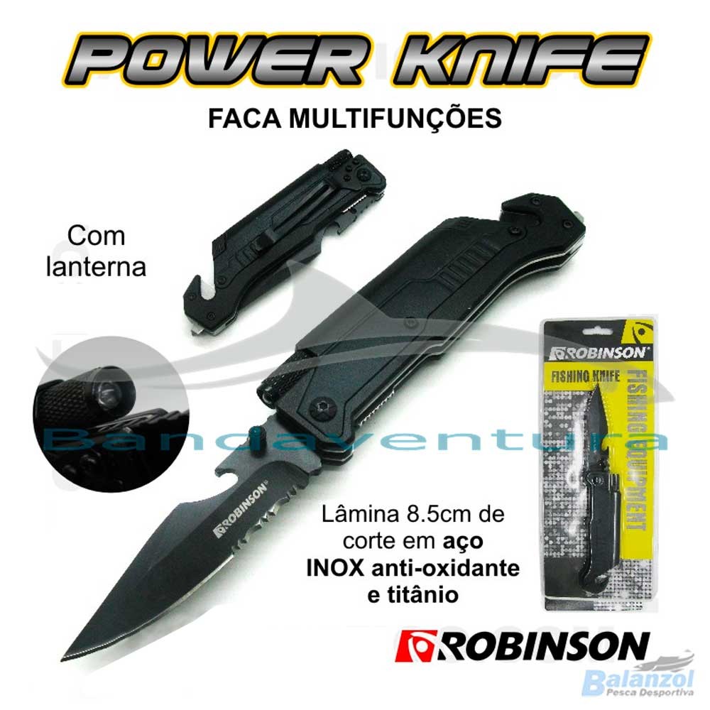 Robinson Multifunction Knife with Flashlight 8.5cm - Versatility and ...
